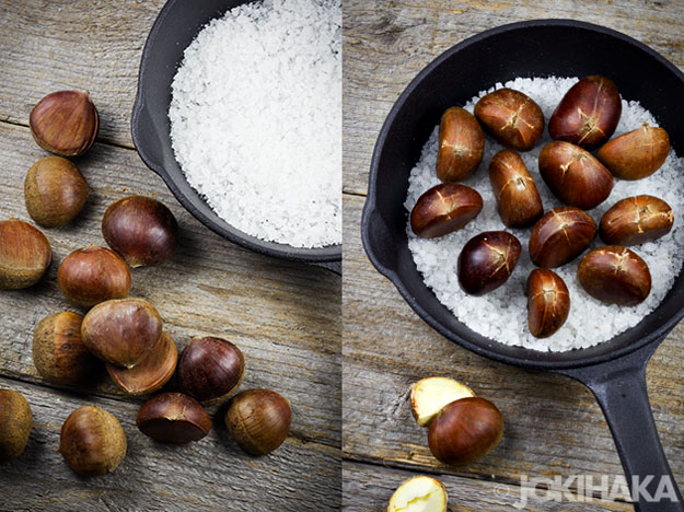 Paahdetut kastanjat - Kamera ja Kauha | Ruokaa ja Ruokakuvausta