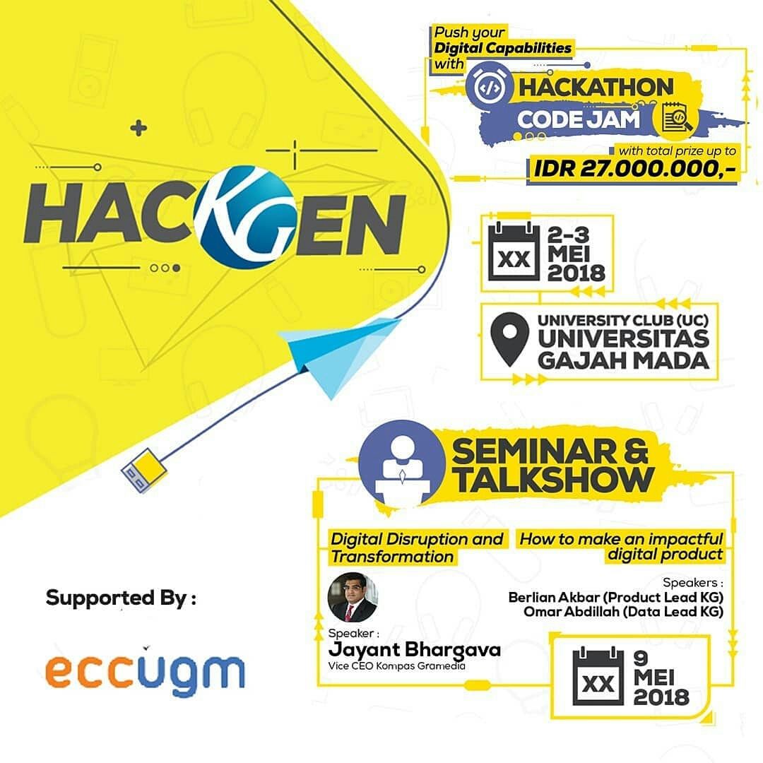 HackGen 2018, Kompetisi Hackathon 24 Jam dari Gramedia - Info Lomba IT