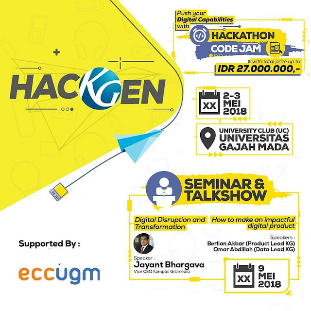 HackGen 2018, Kompetisi Hackathon 24 Jam dari Gramedia - Info Lomba IT