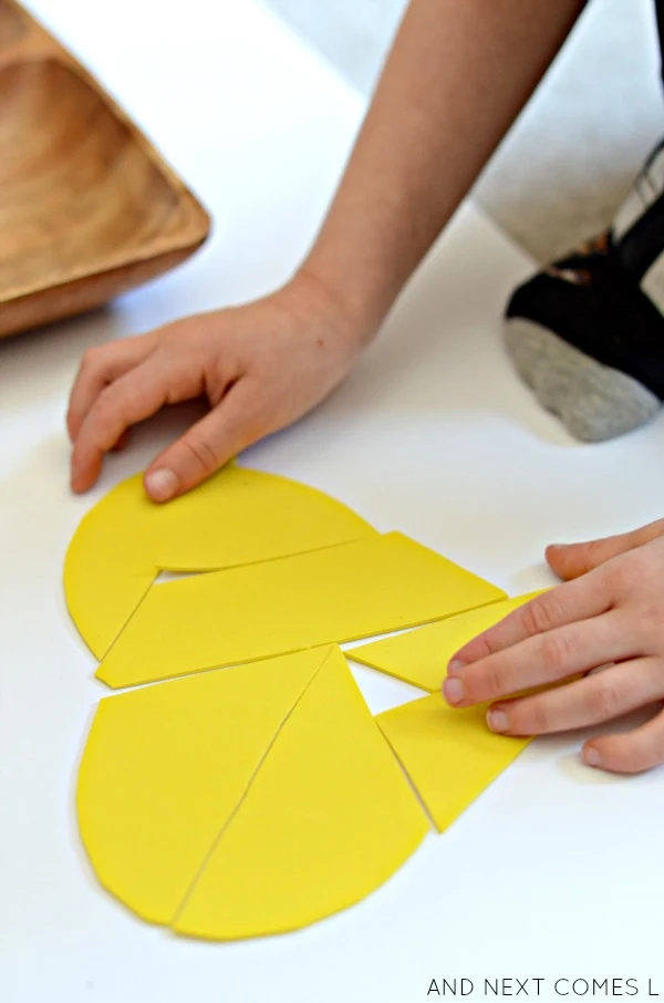 Foam Heart Tangram Puzzles | And Next Comes L - Hyperlexia Resources