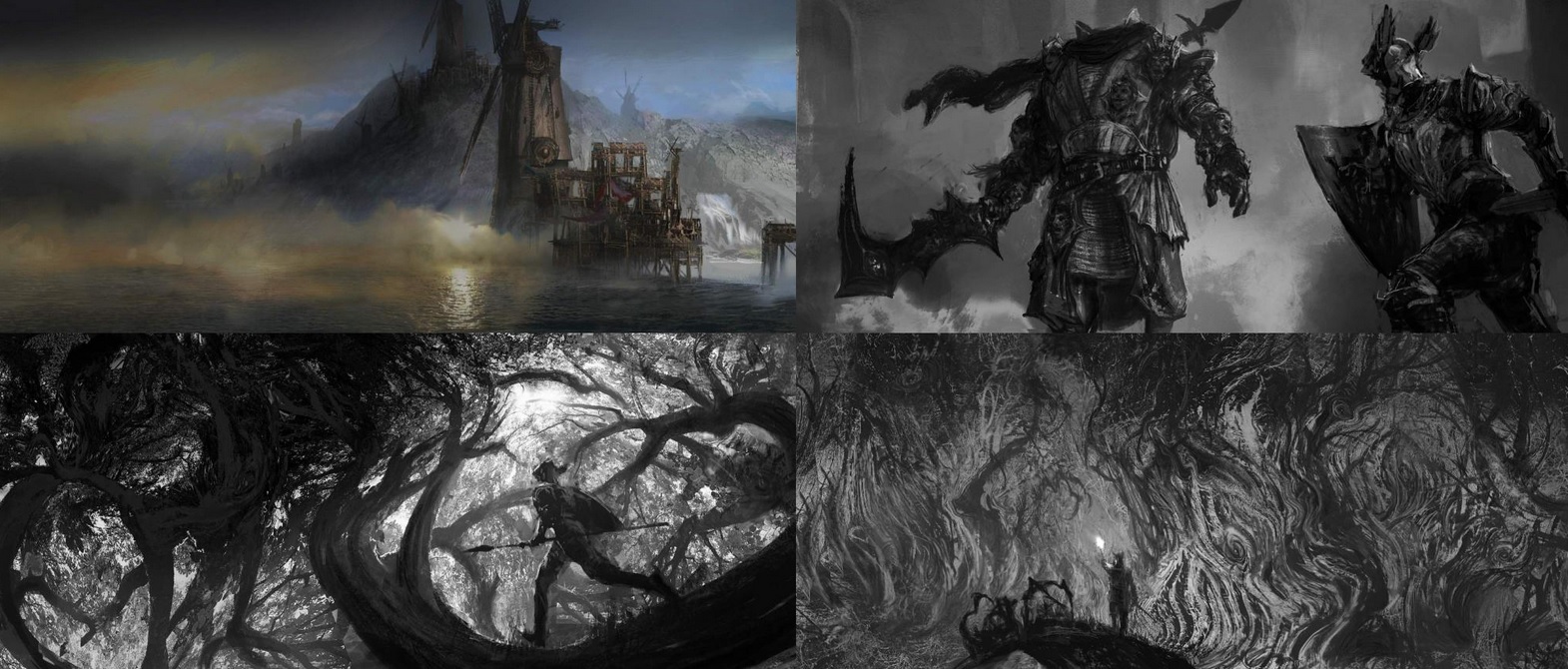Dark Souls 2: New Artworks show potential opponents and territories