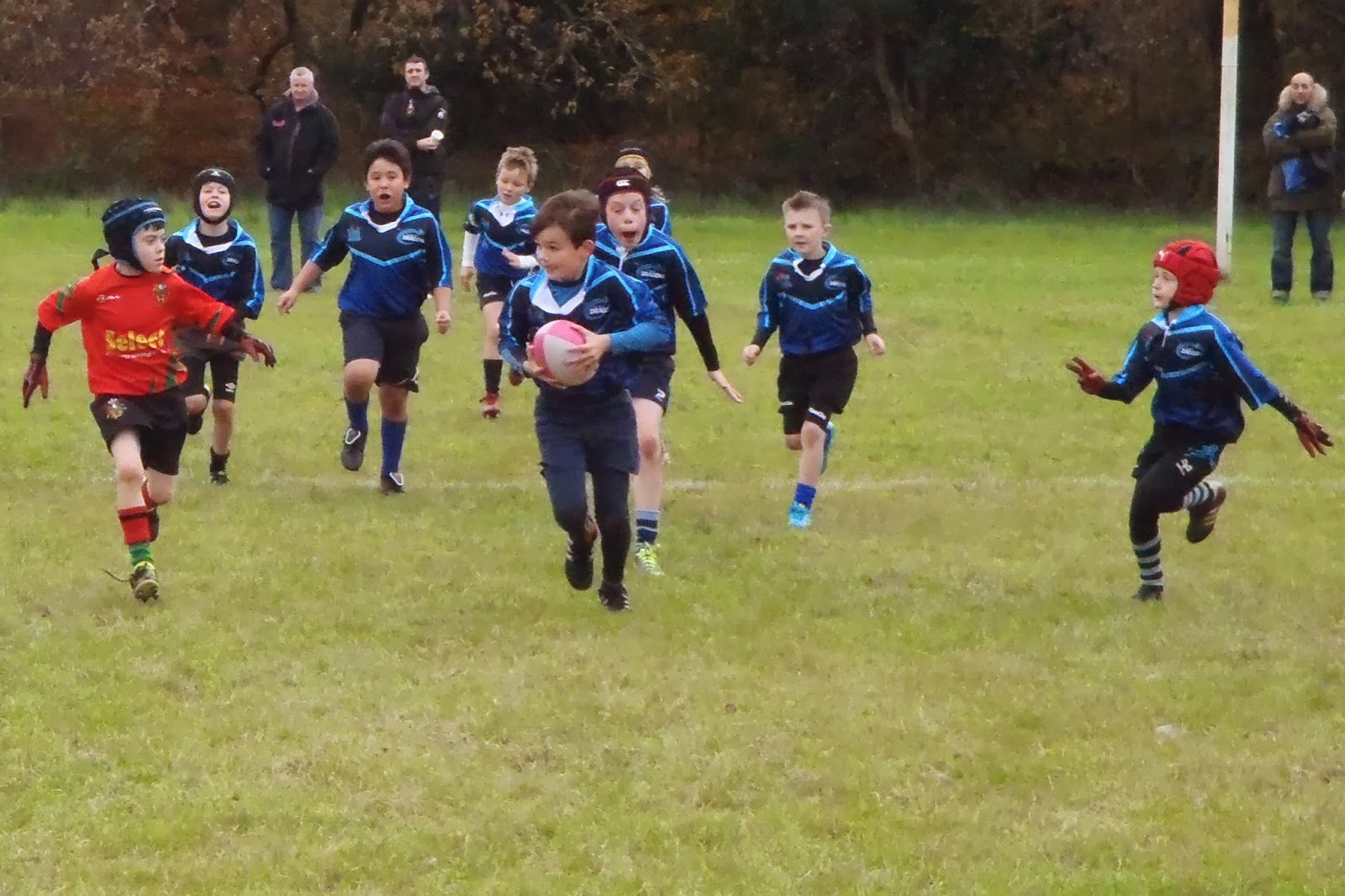 Mumbles Dragons Under 11's Rugby Team: Dunvant V Dragons. (Away). 24/11/13.
