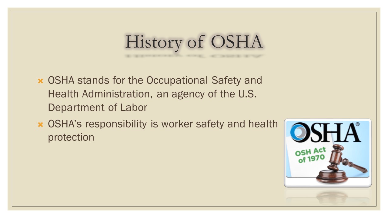Occupational Safety and Health: Introduction to occupational safety and ...