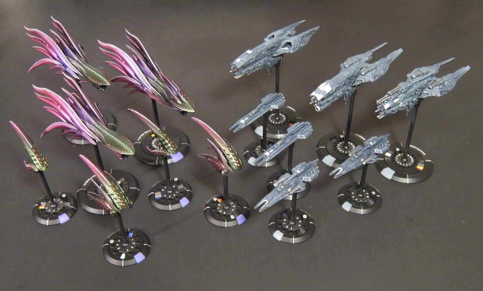 Kevin's Miniatures & Hobby Table: Scourge Ships for Dropfleet Commander