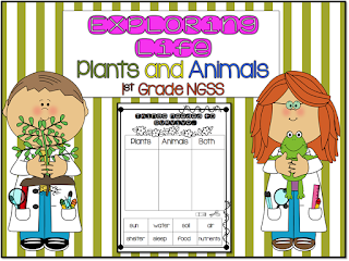 1st Grade Hip Hip Hooray!: NGSS Exploring Life...Plants, Animals, Me!