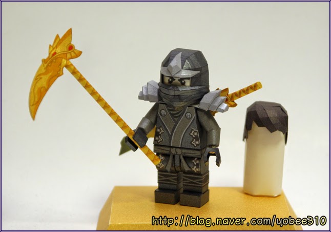 YOBEE'S LEGO MINI-FIGURE PAPER CRAFT: Lego Ninjago Cole (2013) Papercraft