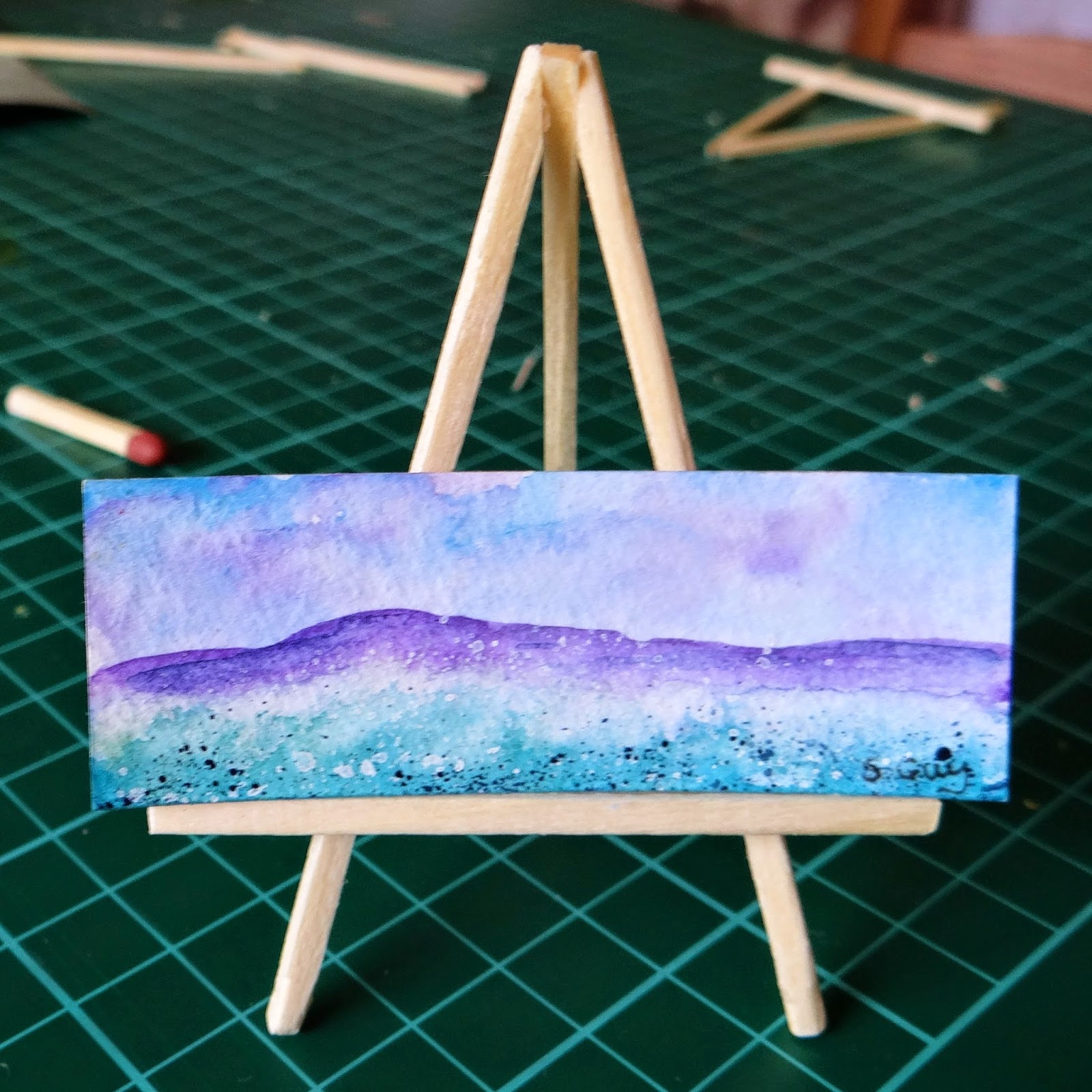 Stephanie Guy Fine Art: How to make a mini easel for your dolls house ...