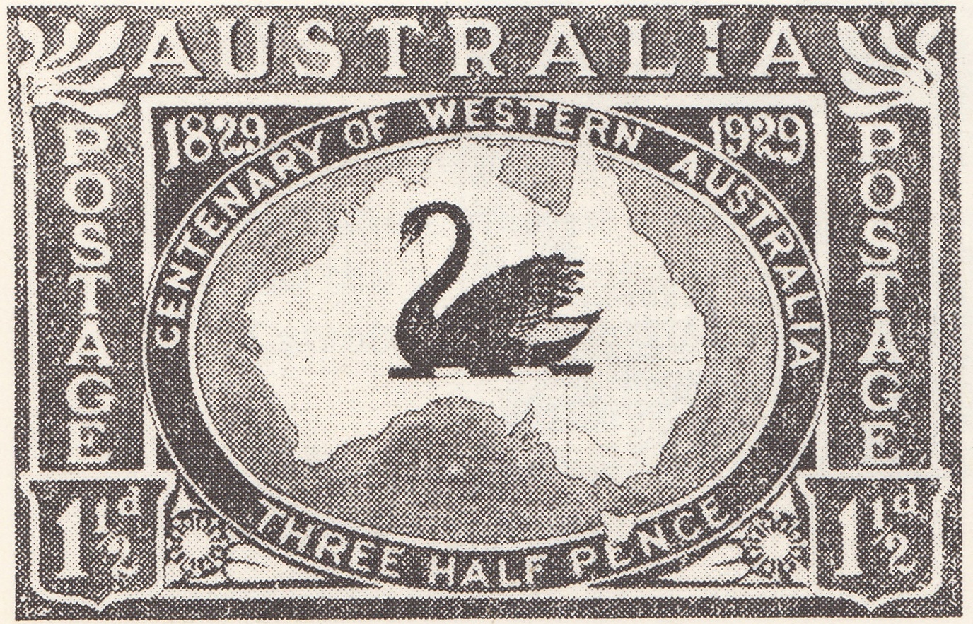 Engraved Stamps!: Australia 1929 - Centenary of Western Australa