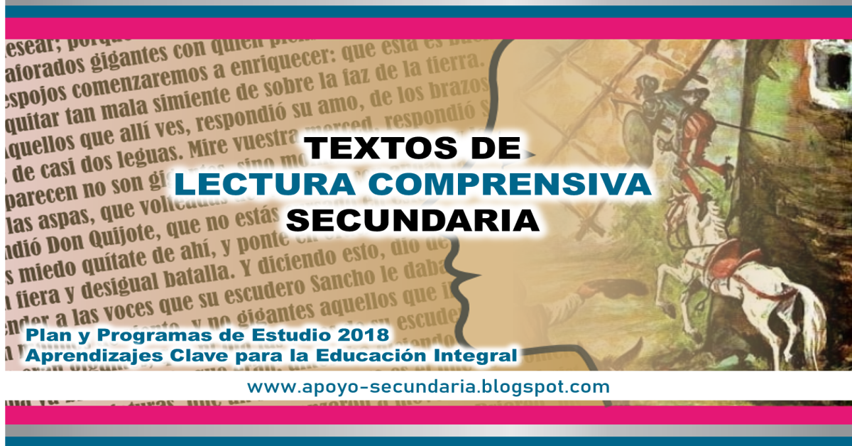 Textos de lectura comprensiva para Secundaria