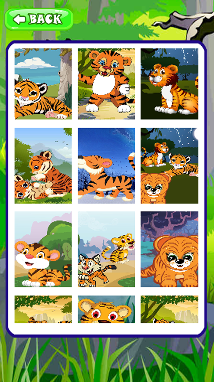 Tiger Animals Games Puzzle Jigsaw For Kids