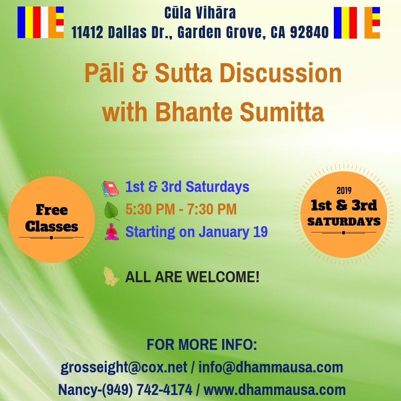 Sutta Discussion & Pali Studies - Dhamma USA
