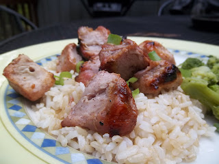 Homegrown Beanes: Honey and Spice Pork Kabobs