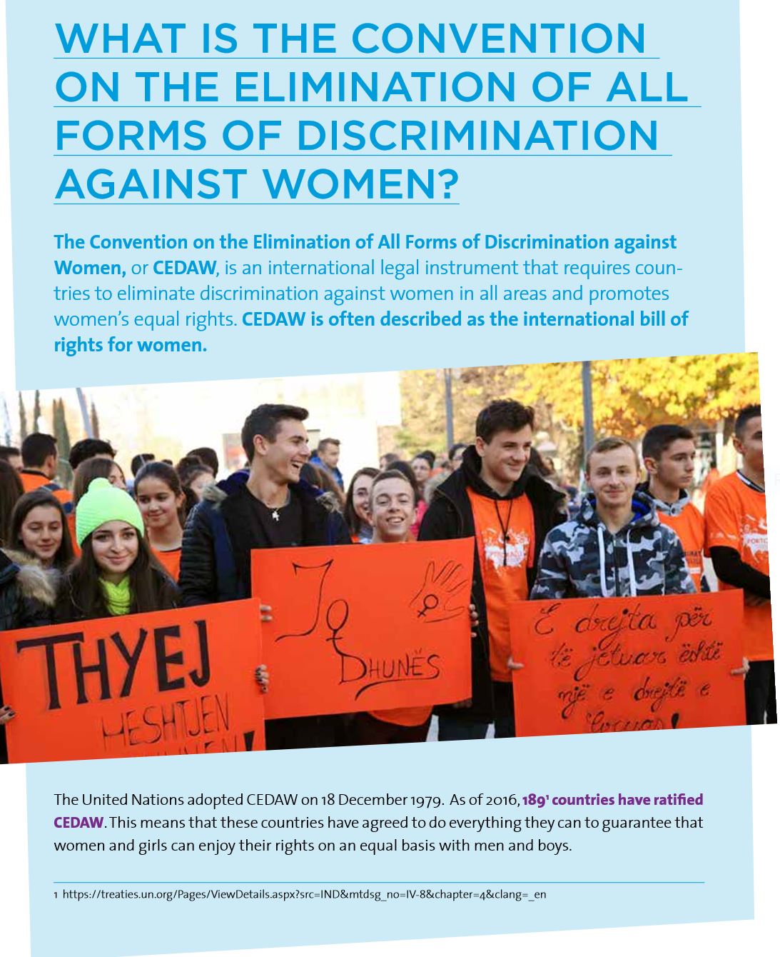 Equal rights for women worldwide: WHAT IS THE CONVENTION ON THE ...