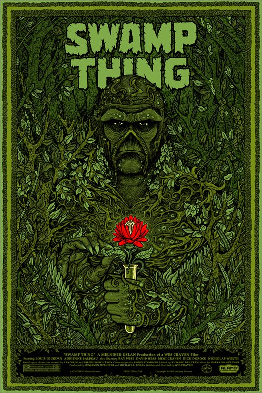 INSIDE THE ROCK POSTER FRAME BLOG: Swamp Thing Movie Poster by Florian ...