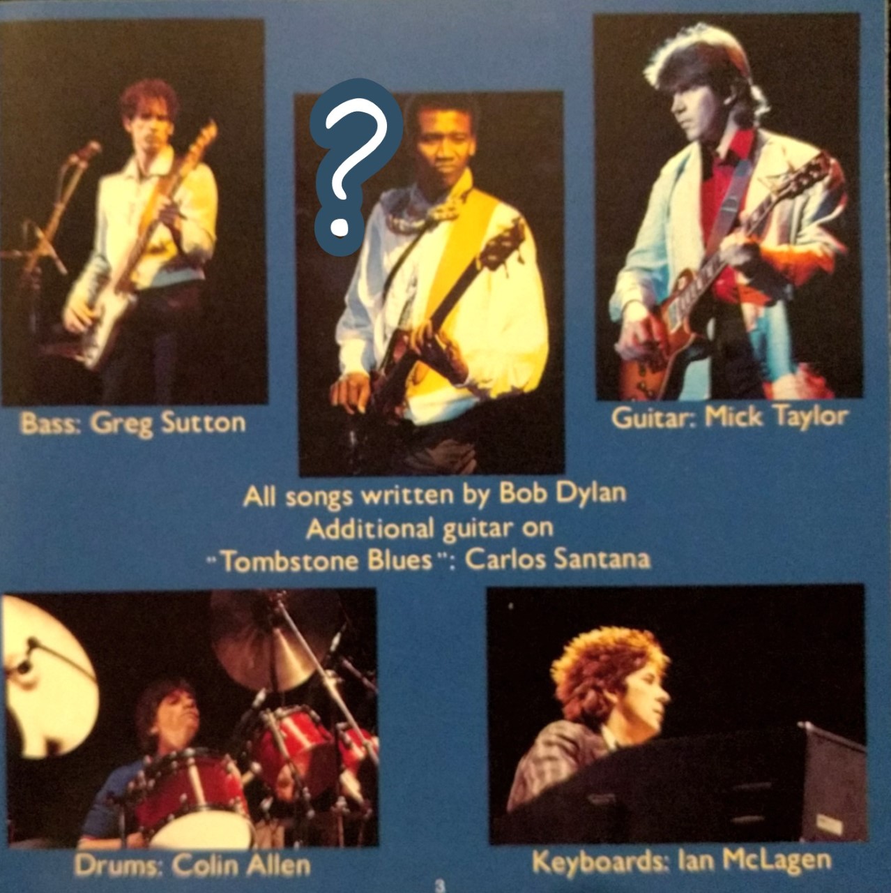 presenting my record collection: Bob Dylan "Real Live" 1984***