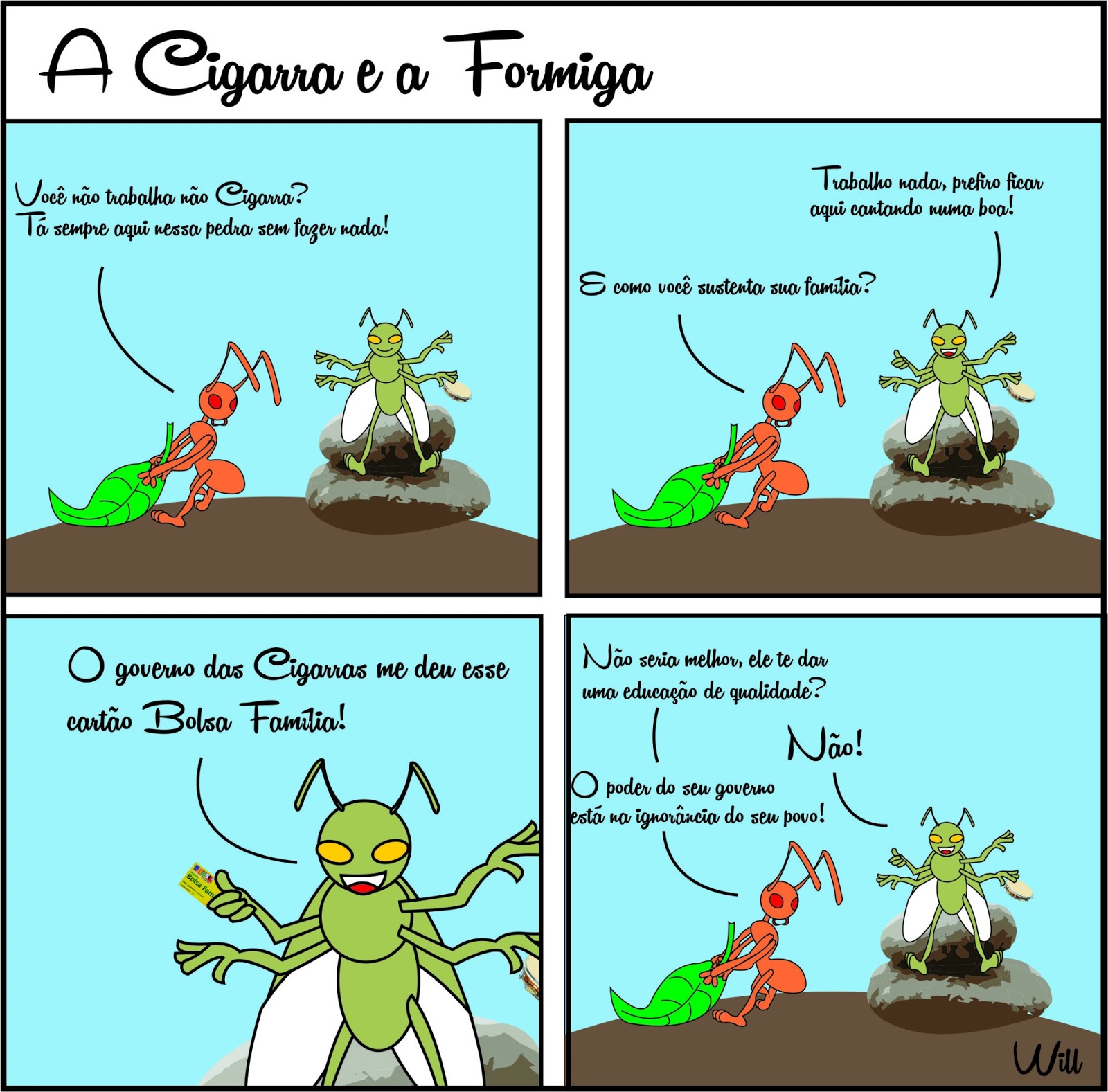 Imagens Da Cigarra E A Formiga - LIBRAIN