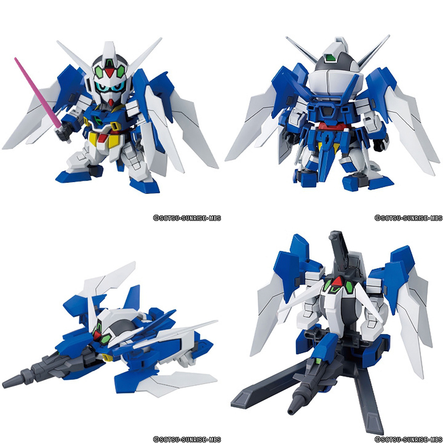 SD BB senshi Gundam AGE-2 Normal and Double bullet official images