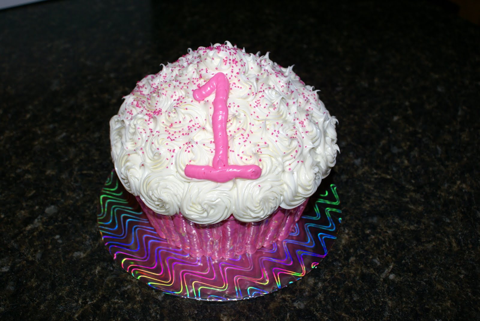 Sweet Creations By Heather: 1st Birthday Cupcake Cake!!!