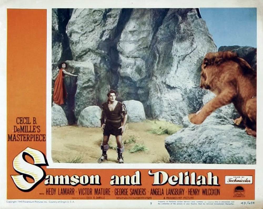 100 Years of Cinema Lobby Cards: Samson and Delilah (1949)
