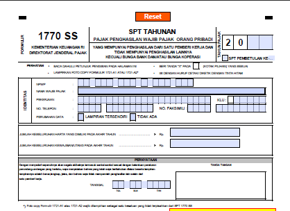 Arsy Revandi: Perubahan pada SPT 1770 SS tahun 2013