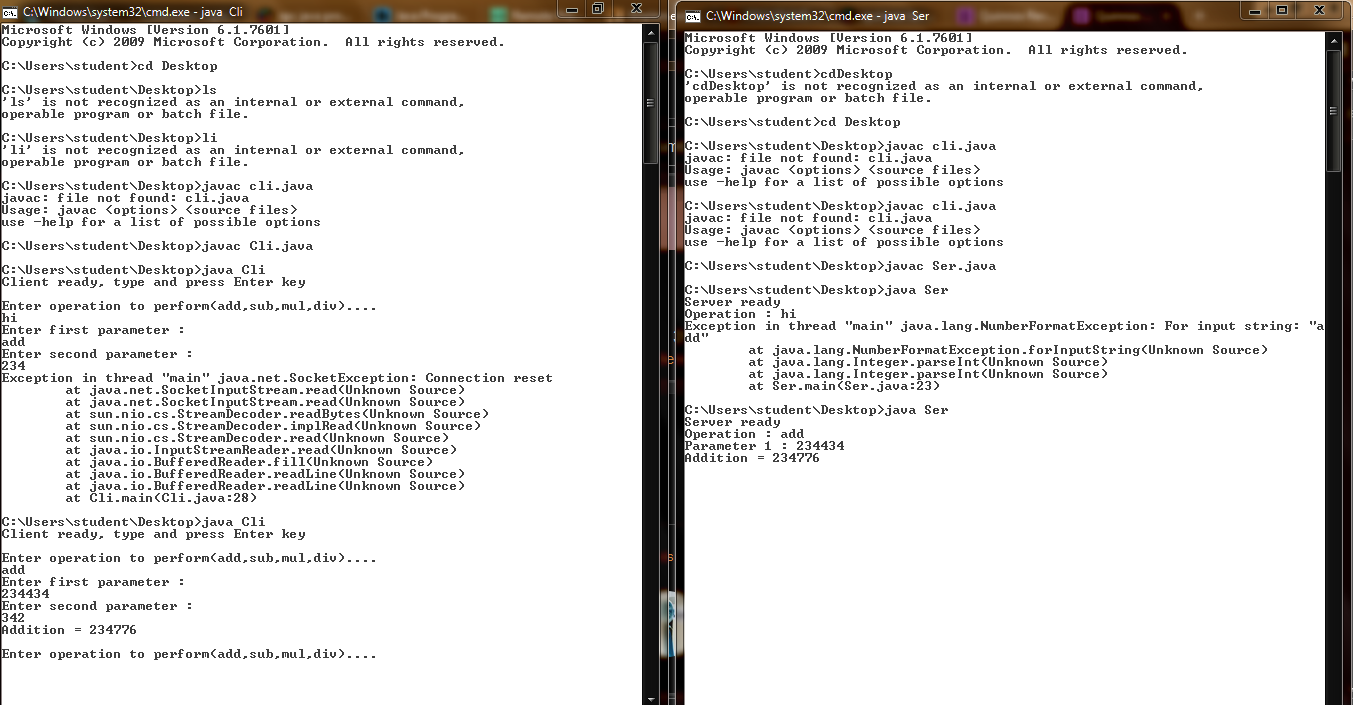 Implement Client/Server using RPC > Java Program Implement Client/Server using RPC > Java Program