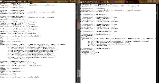 Implement Client/Server using RPC > Java Program