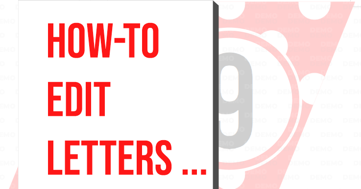 How to Edit Letters on Printable Bunting Banner