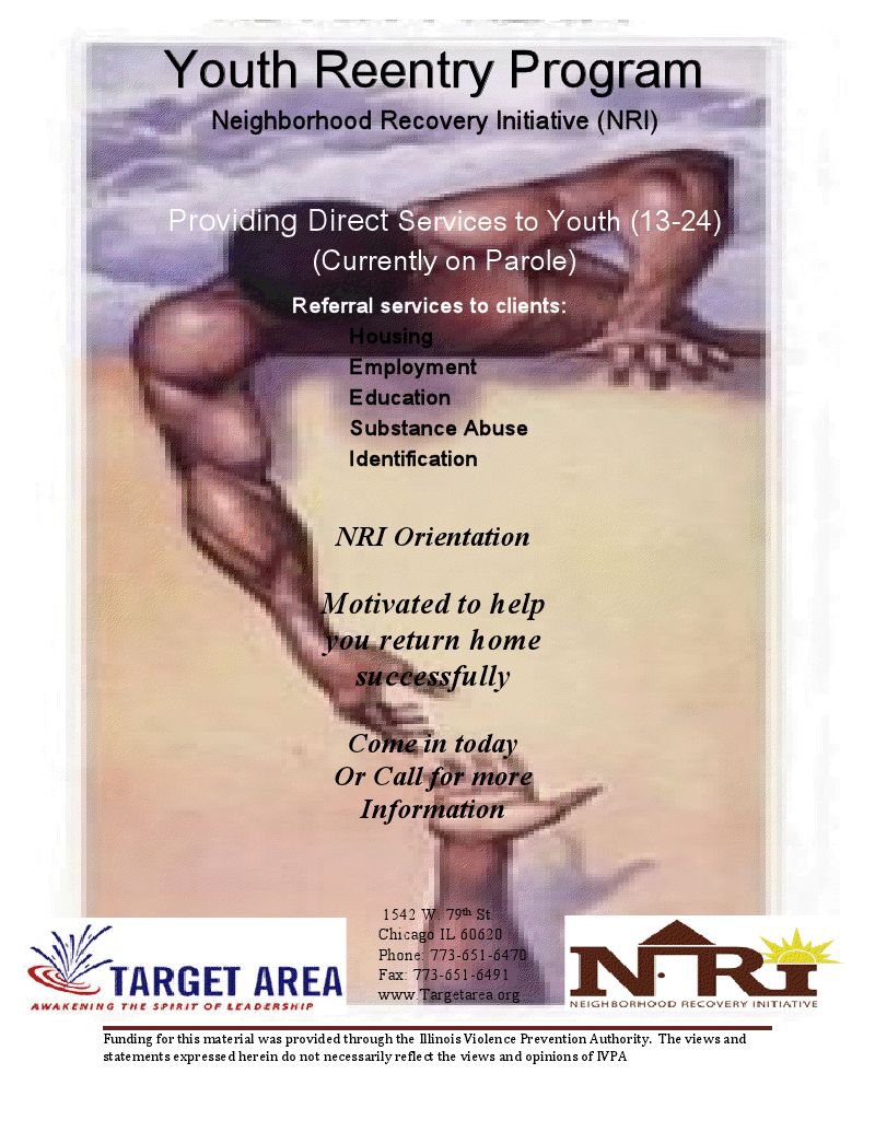 YRC Region 5 Community Council: TARGET Youth Reentry Program