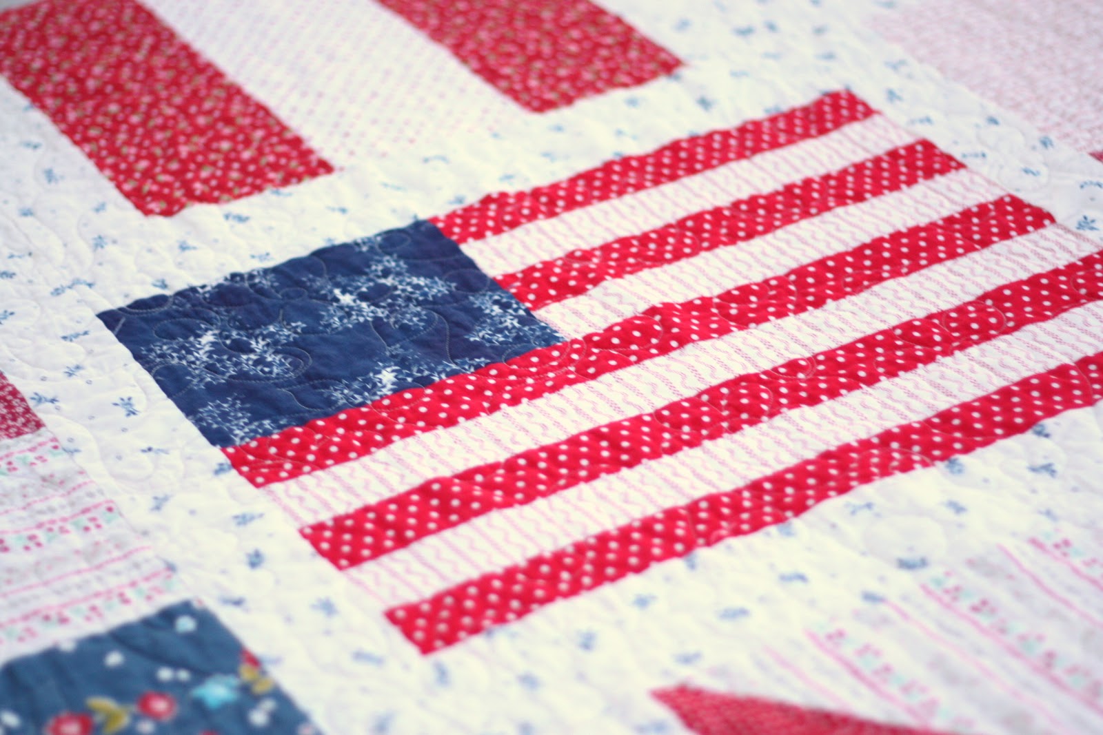 New Flag Quilt for an Old Chum - Diary of a Quilter - a quilt blog