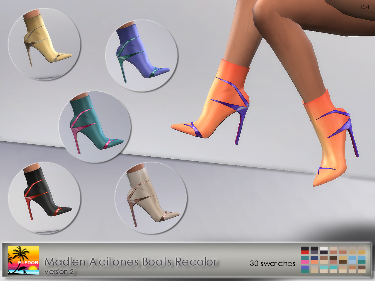 Madlen Acitones Boots Recolor - ELFDOR