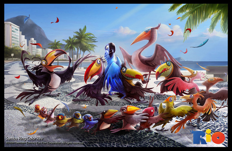 Living Lines Library: Rio (2011) - Visual Development & Color Keys