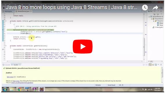 Java Ee Java 8 No More Loops Using Java 8 Streams Java 8 Streams Streams In Java 8
