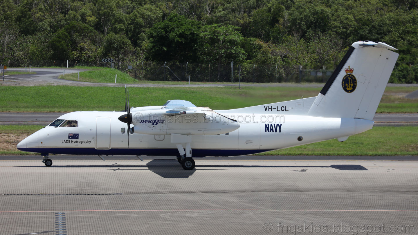 Far North Queensland Skies: Fugro LADS Dash 8 VH-LCL heads to PNG
