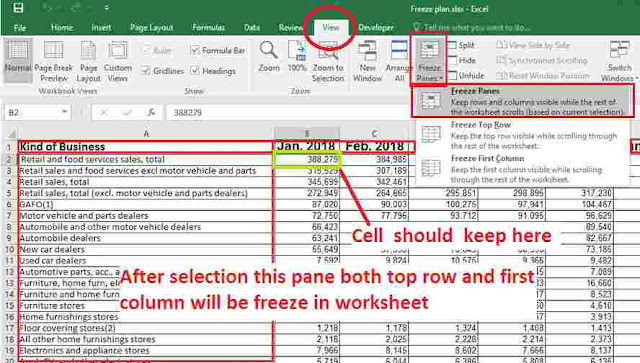 How To Manage Freeze Pane in Excel | HrTech-TutorialsPoint