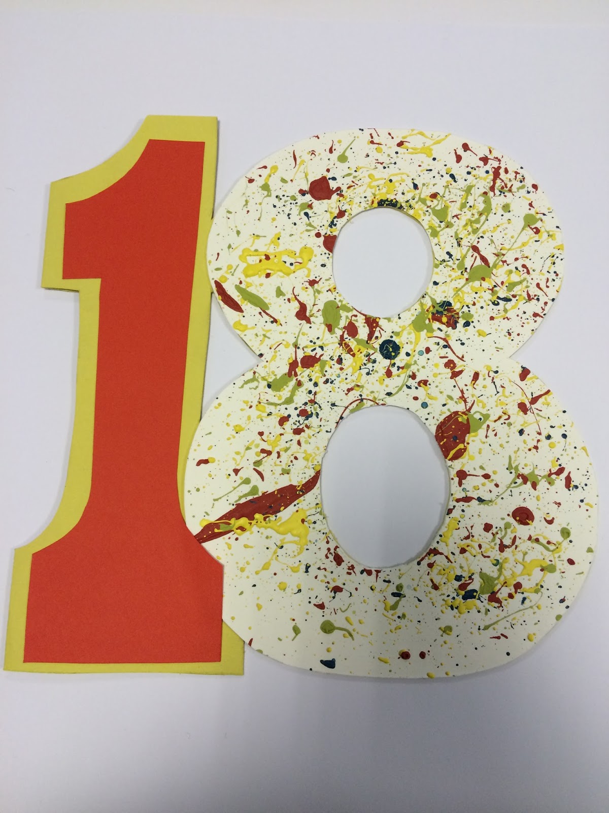 Crafty: 18 Number Birthday Card