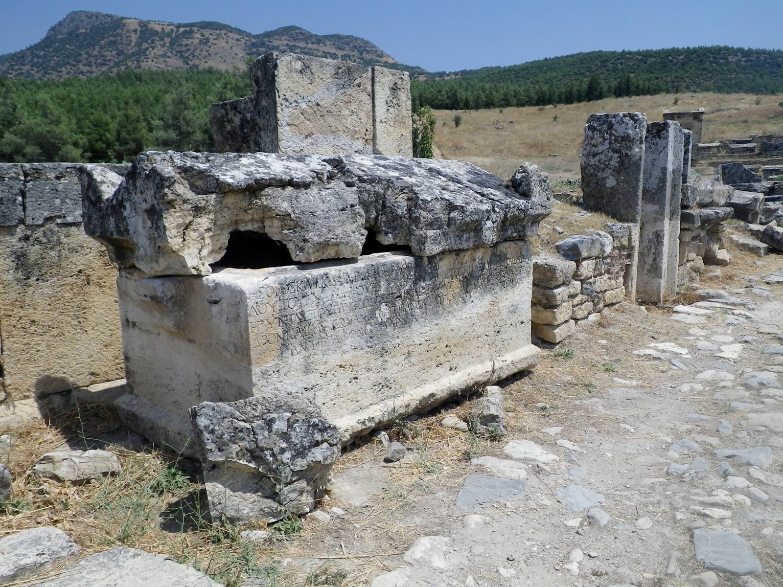 My Turkish Survey: Pamukkale: Ancient ruins, calcium baths, and flesh ...