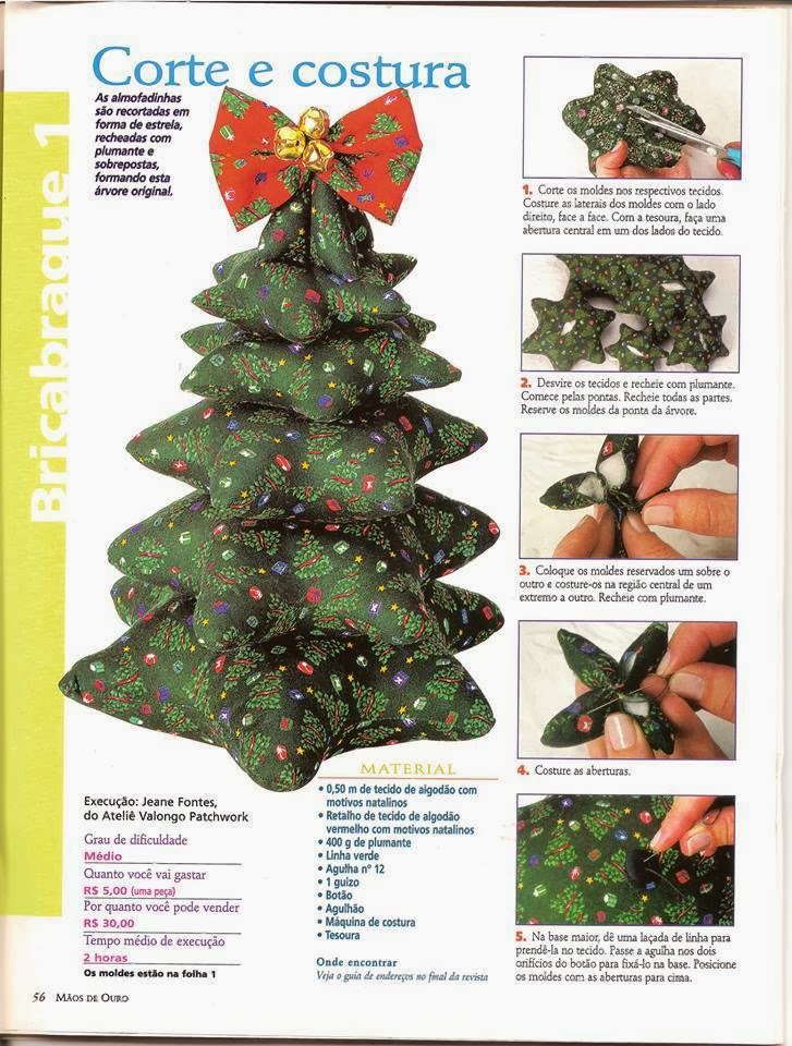 Stella Hoff Patchwork: Árvore de Natal- PAP/ Tutorial