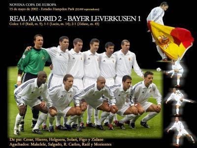 Novena Copa de Europa del Real Madrid - 2001-02 ~ LA TRASTOTECA