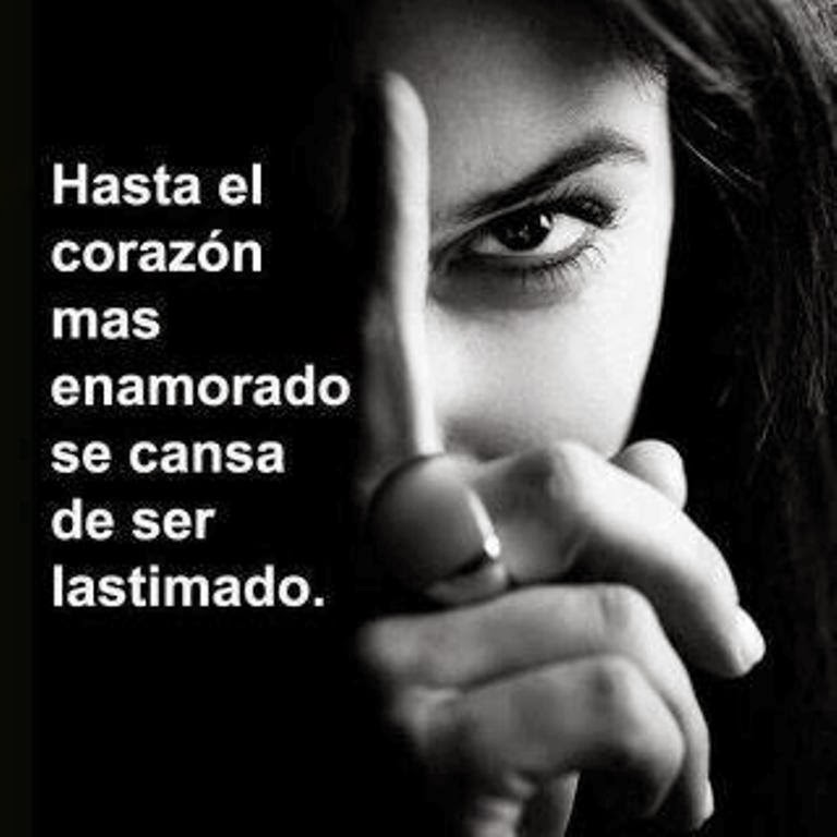 Frases de pensamientos y corazon: Hasta el corazón mas enamorado se ...