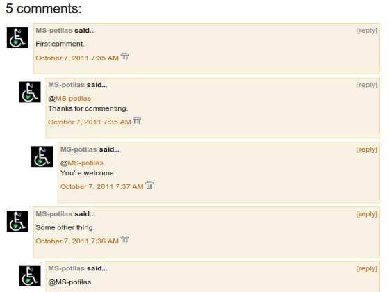 Threaded commenting with Blogger native comments | Yet Another Blogger ...