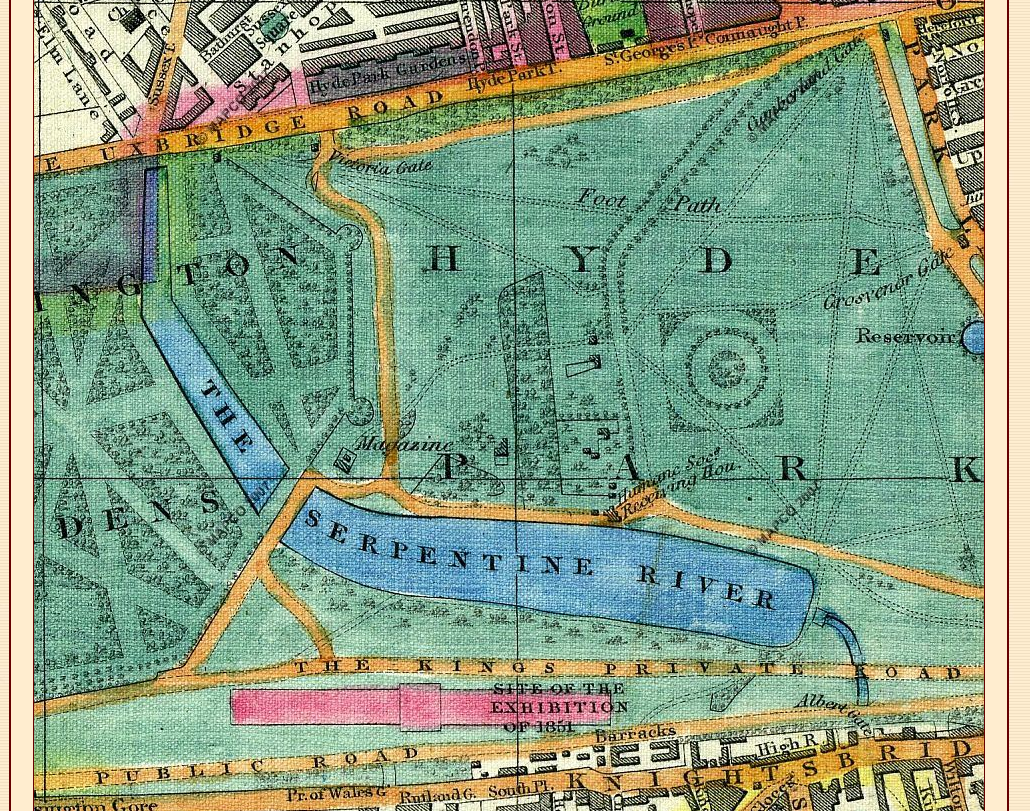 The Great Exhibition 1851: Location and ground plan of the Great Exhibition