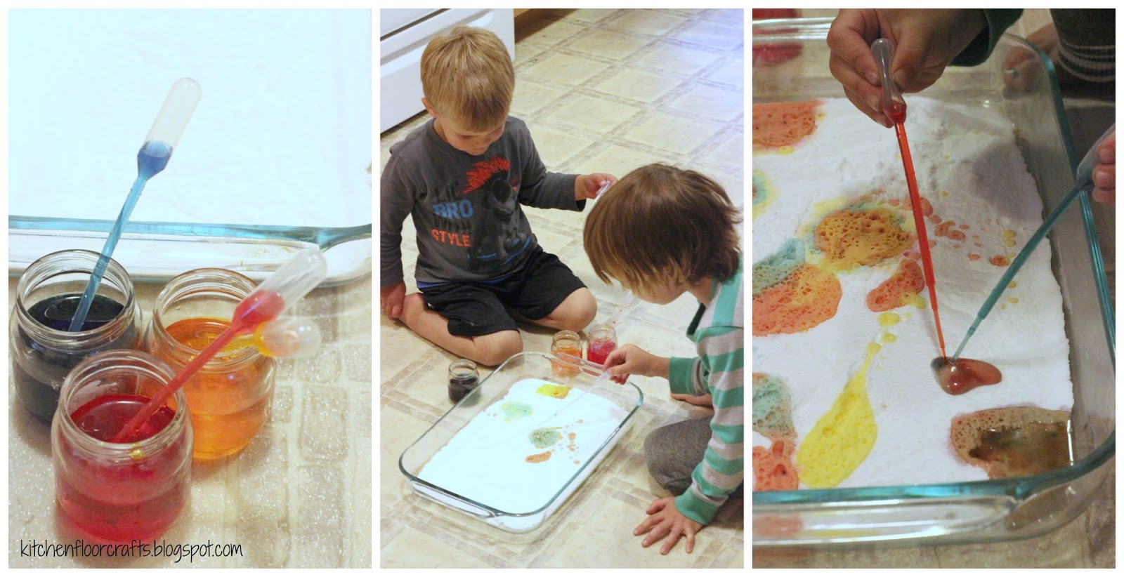 Kitchen Floor Crafts: Science Week (A Simple Summer Theme)