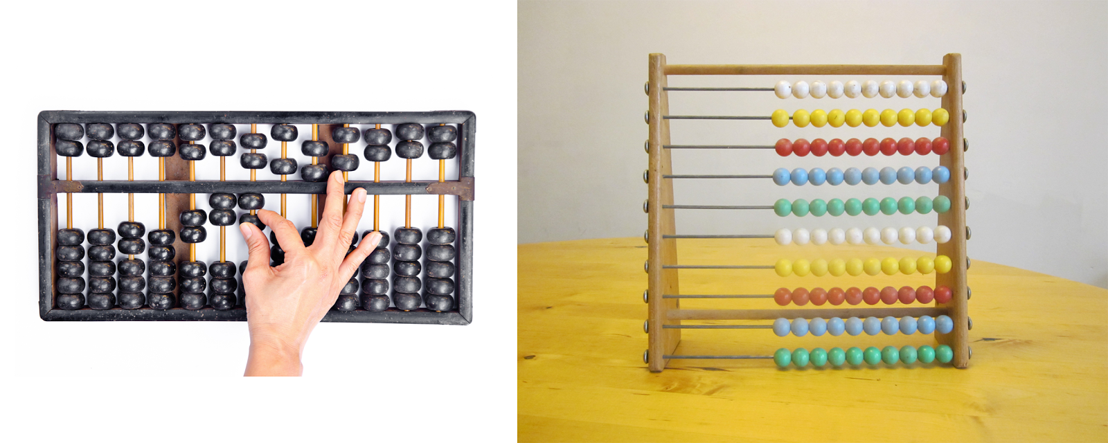 Weavings: A Tale of 3 10-bead Abacuses