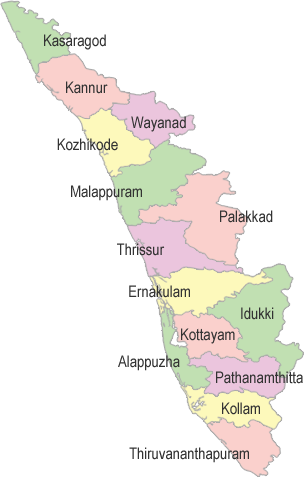 List of Districts in Kerala
