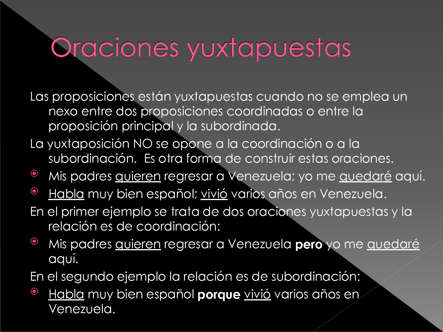 Aprende sobre el lenguaje: LA ORACIÓN COMPUESTA POR YUXTAPOSICIÓN