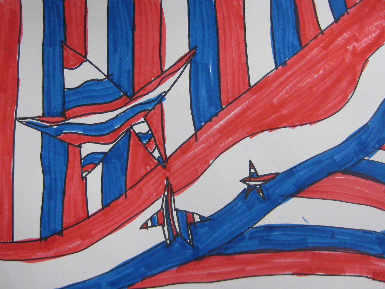 Memorial Day Flag Designs • TeachKidsArt