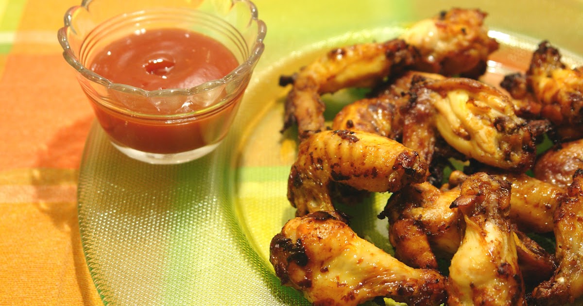 Hoje para jantar ...: Asinhas de frango com Ketchup (na Actifry)