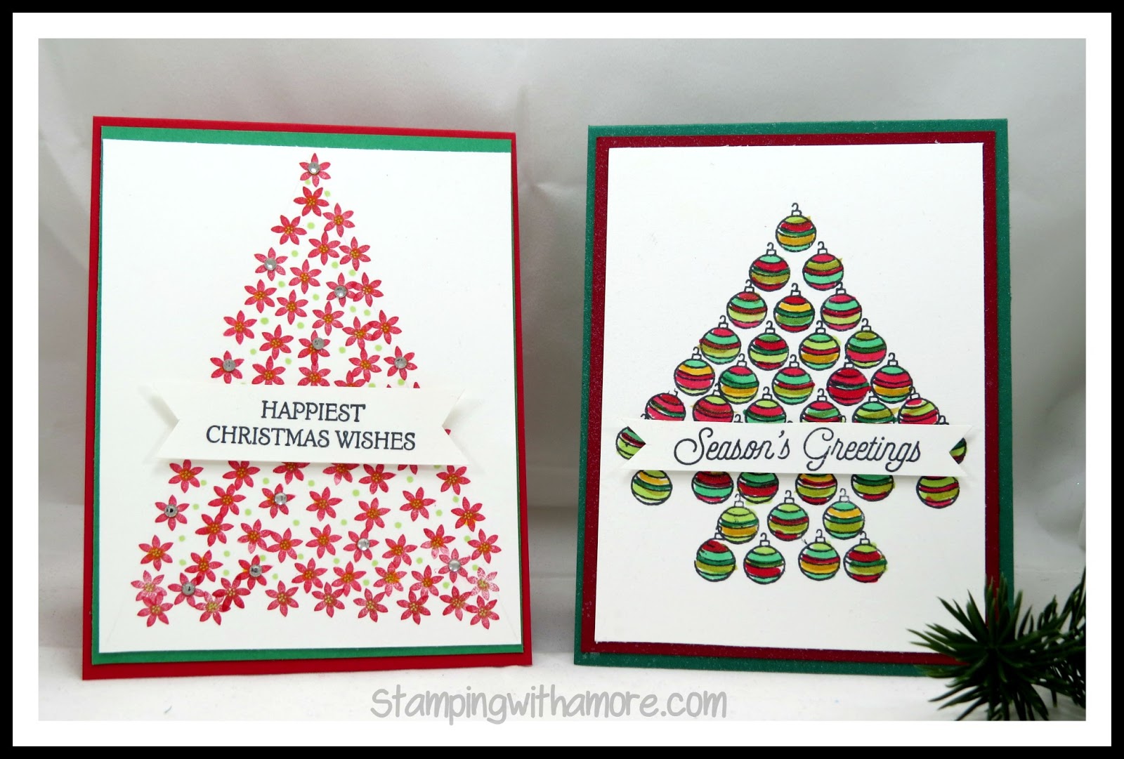 Stampingwithamore: TECHNIQUE TUESDAY CHRISTMAS CARDS USING SMALLER IMAGES