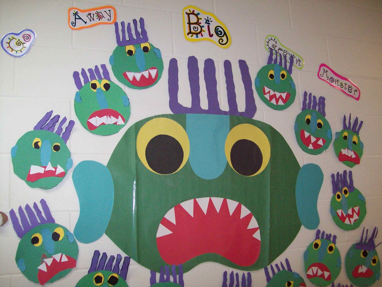 Rainbows, Reading and Rascals: Go Away, Big Green Monster!!!