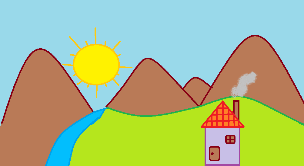 Desenhos Do Paint: Paisagens